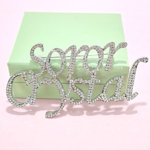 CUSTOM Script Font Letters Lapel Pin, Personalized Group/sorority Name ...