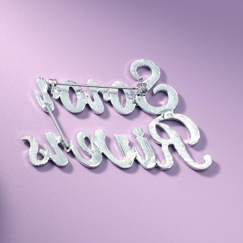 CUSTOM Script Letters Sorority Lapel Pin, Personalized Soror Name ...