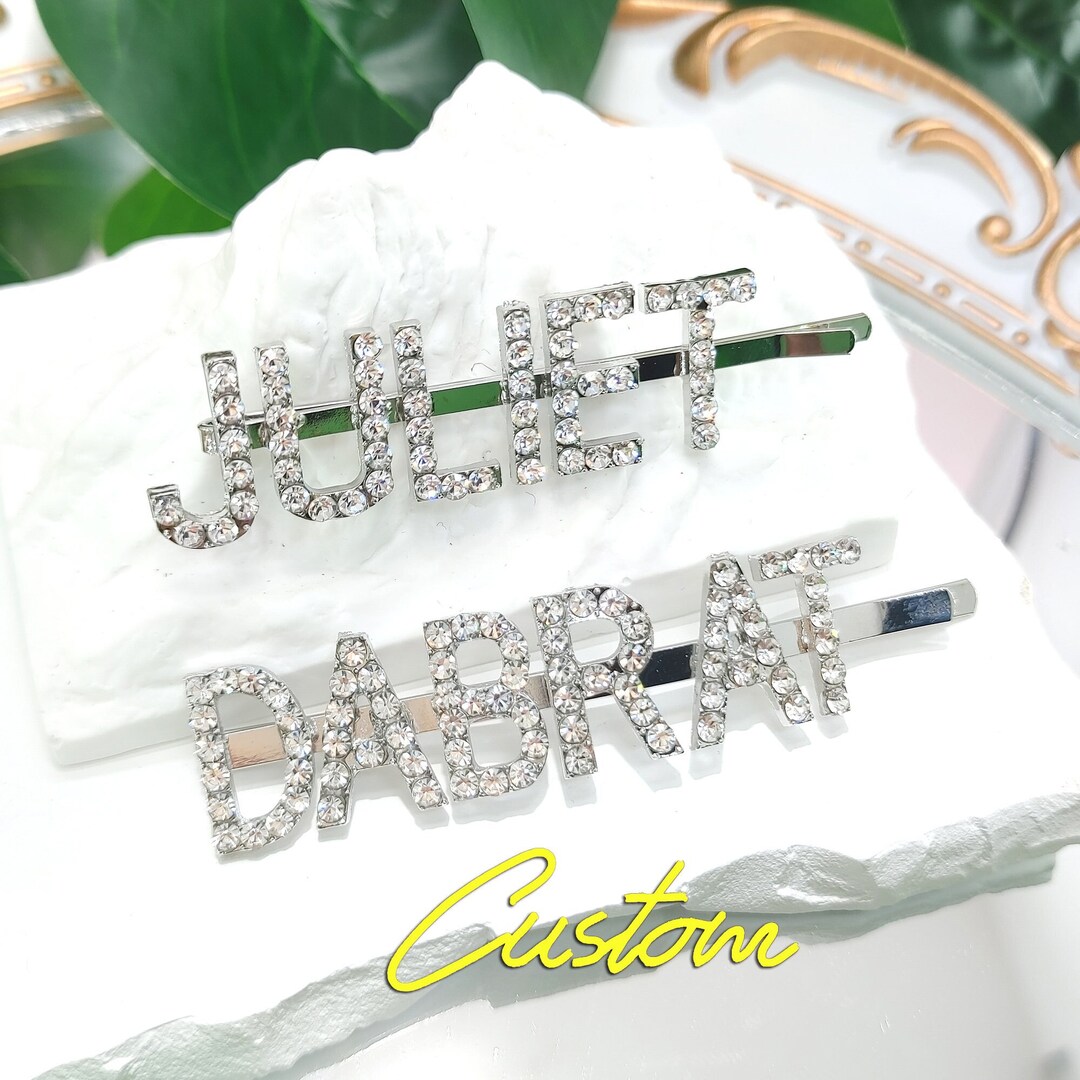 Personalised Custom Hair Clip, Christmas Gifts for Girls, Customised ...
