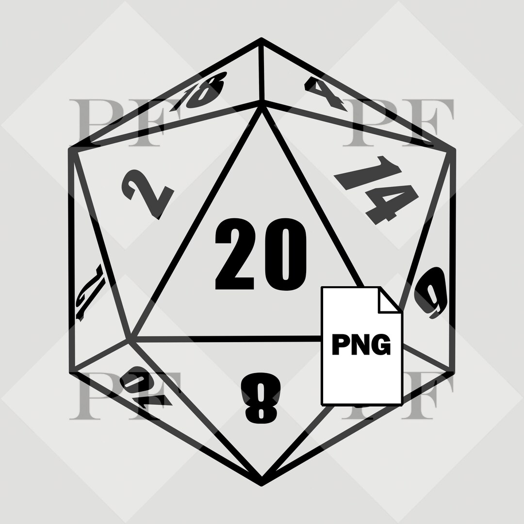 D20 PNG Bundle - Etsy