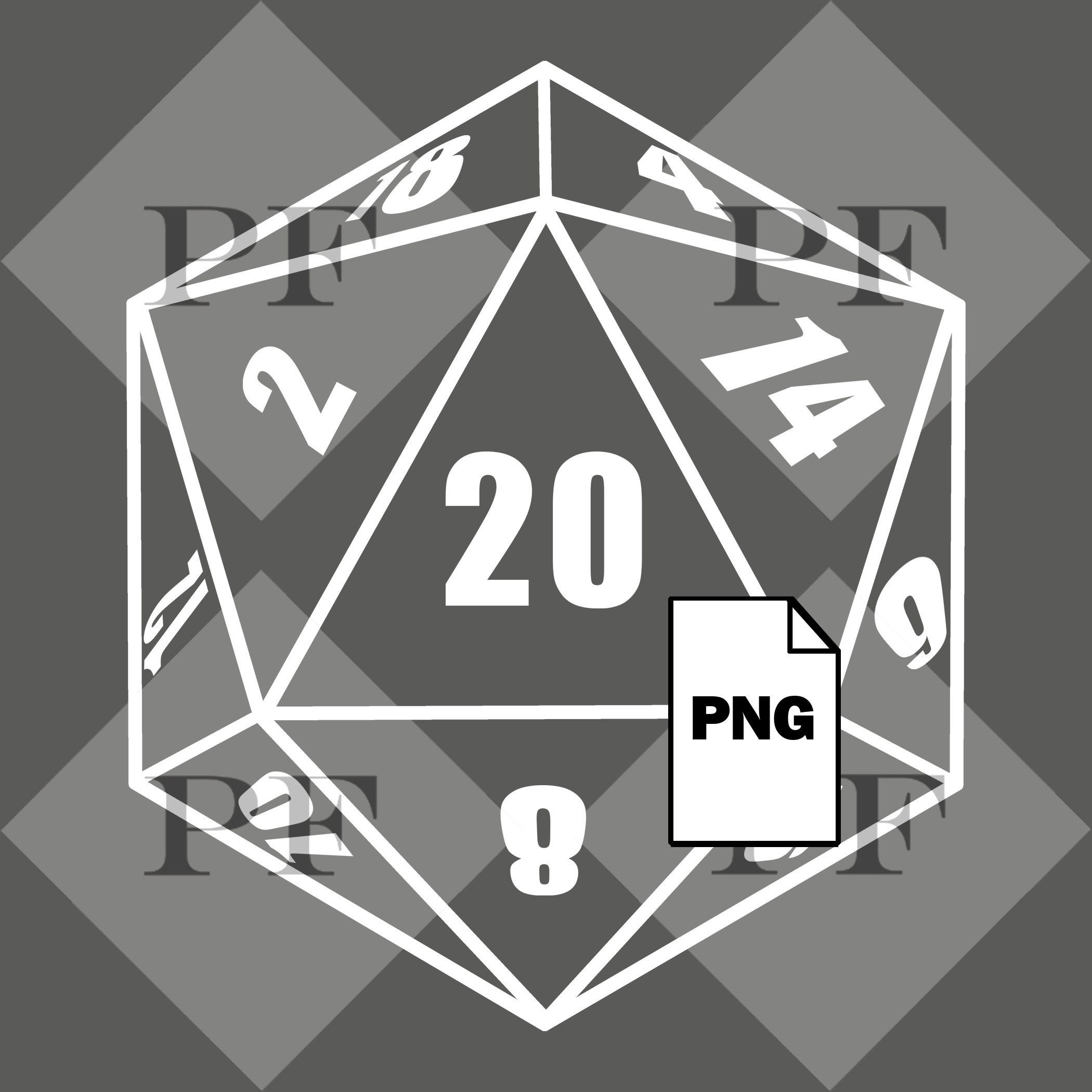 D20 PNG Bundle - Etsy