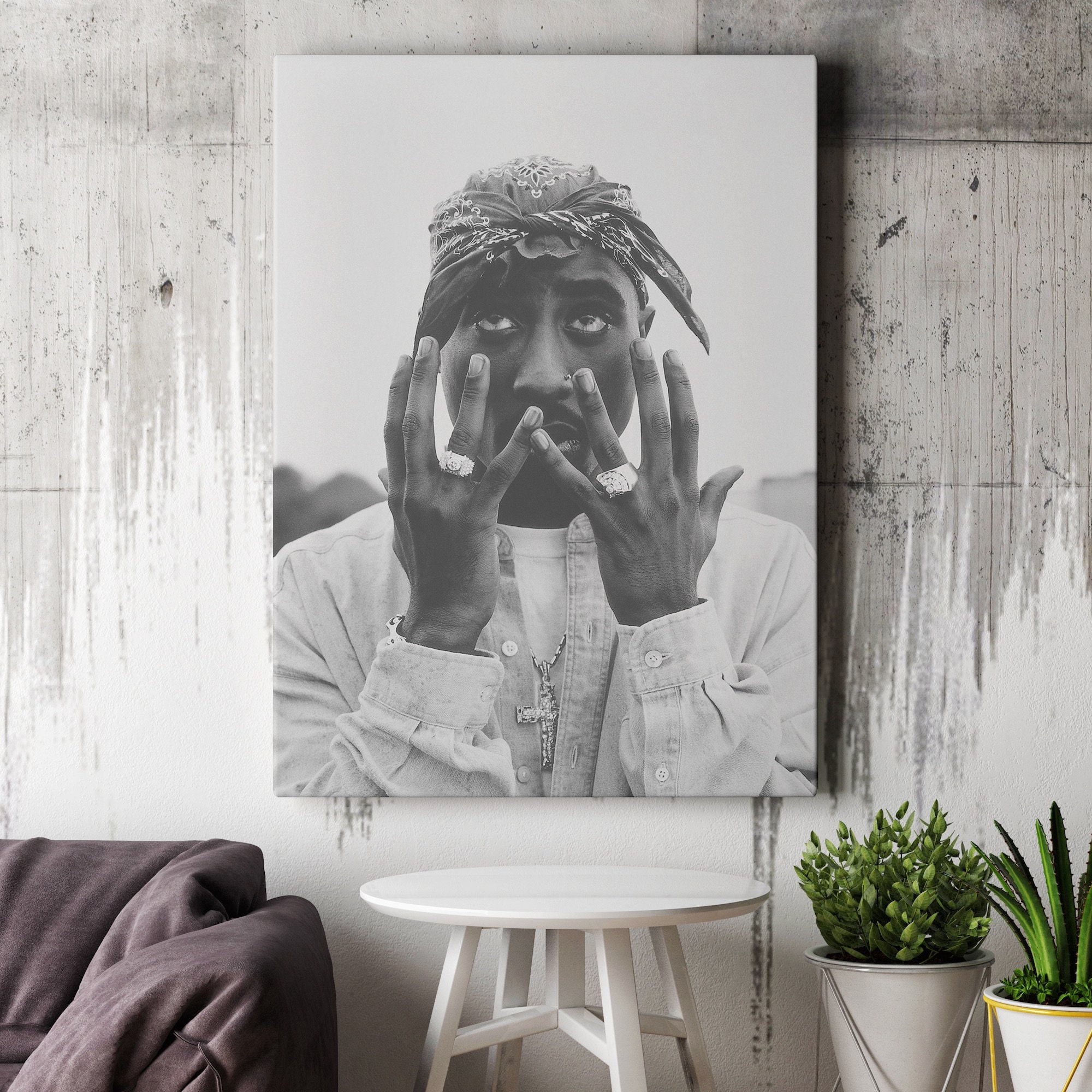 Tupac Poster - Vintage 2pac Wall Art - Hip Hop