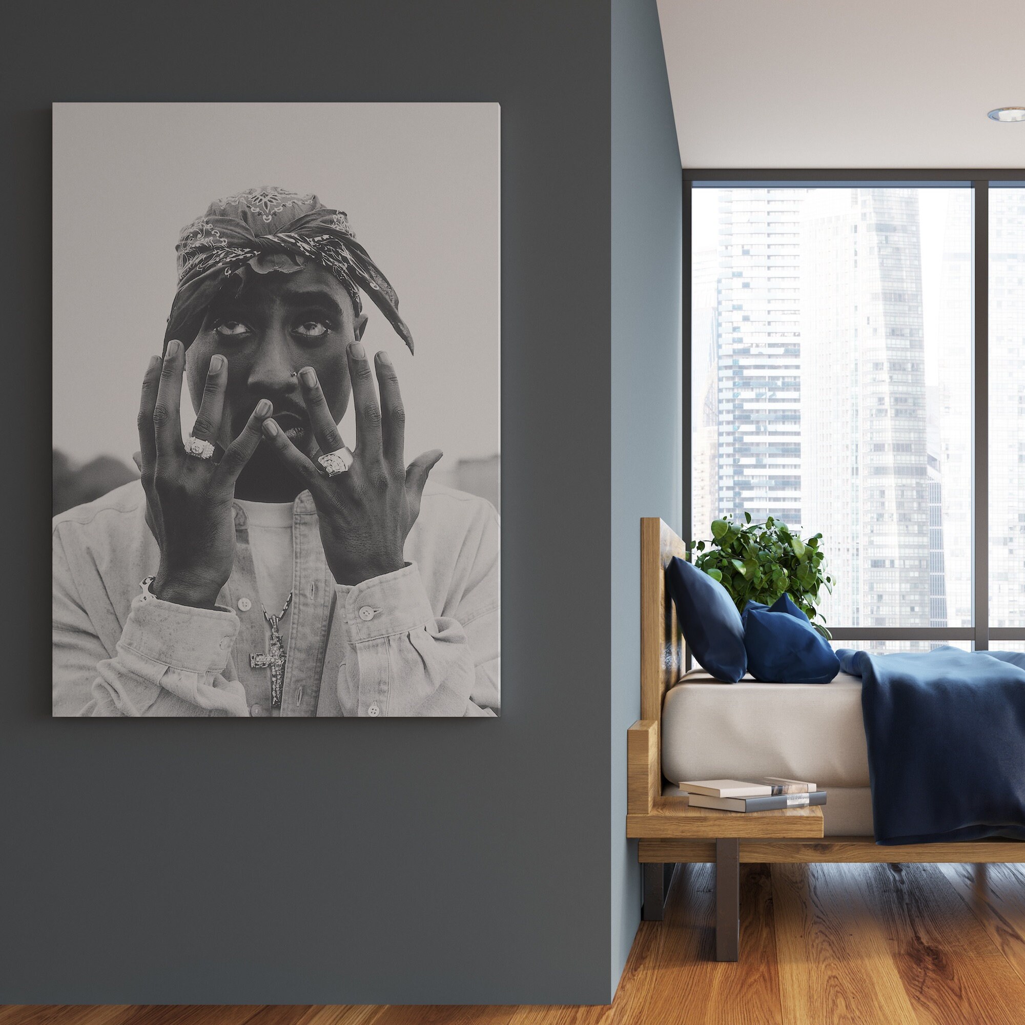 Tupac Poster - Vintage 2pac Wall Art - Hip Hop