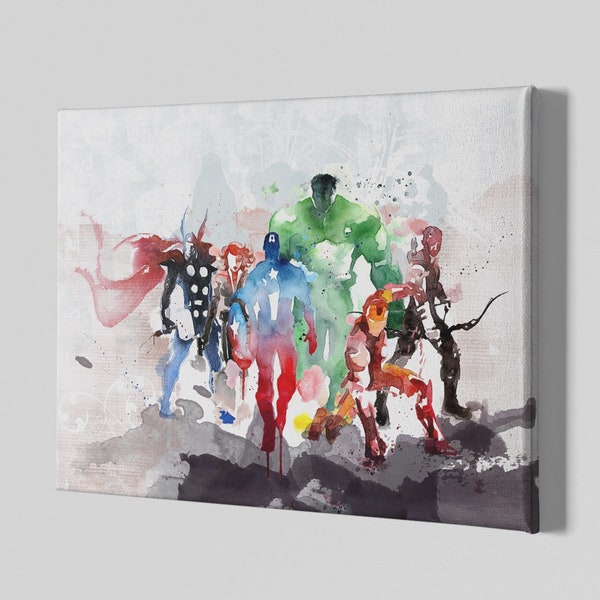 Avengers Canvas - Etsy