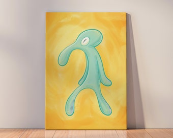 Squashed Squidward Handmade Tufted Rug Spongebob Rug Funky Rug Rug for ...