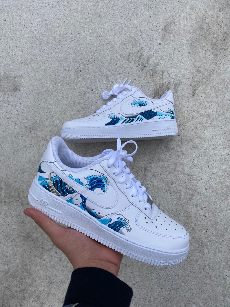 Custom Wave Nike Air Force 1 - Etsy