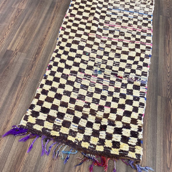 Checkered Rug Runner - Etsy