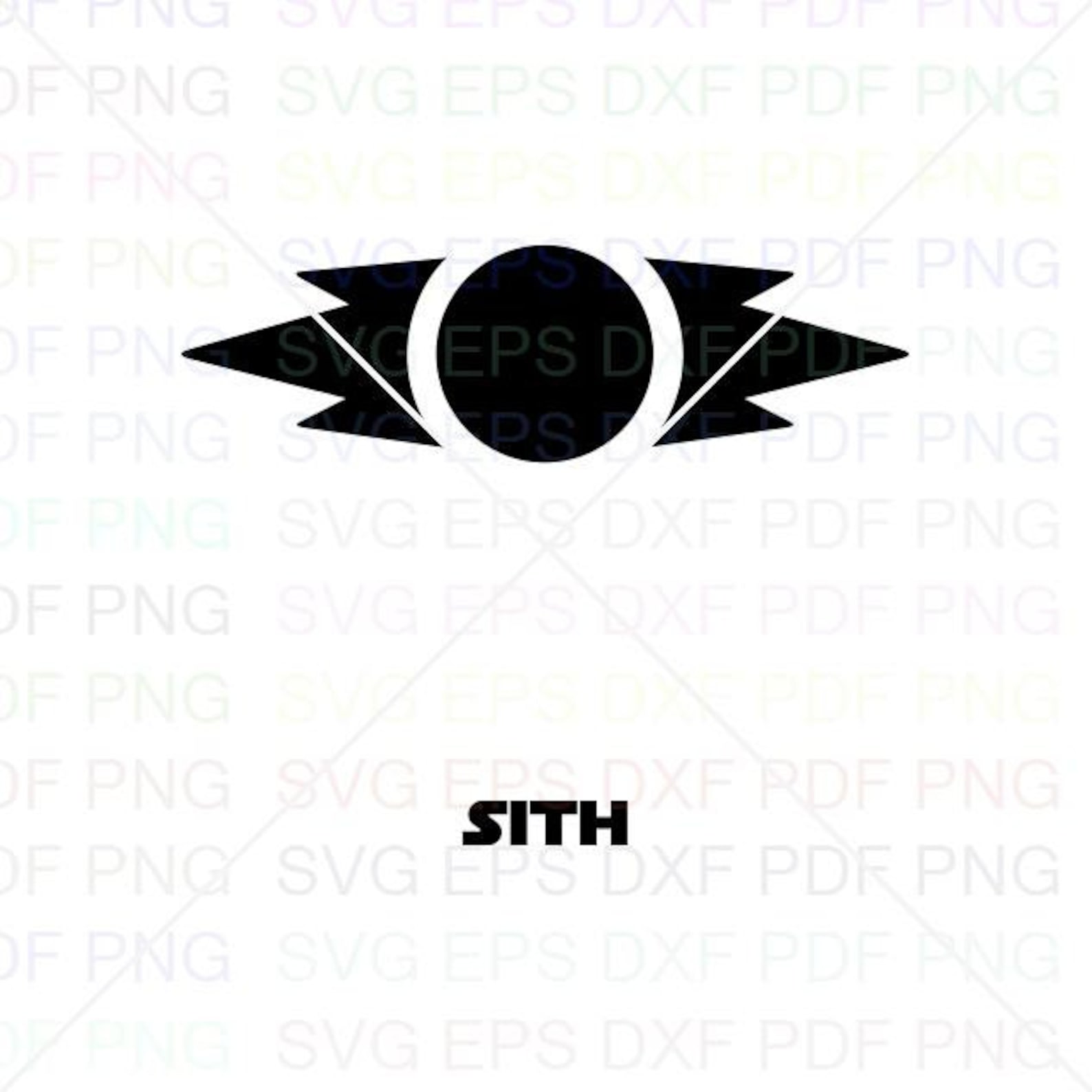 Symbol Sith Svg Dxf Eps Pdf Png Cricut Cutting file Vector | Etsy