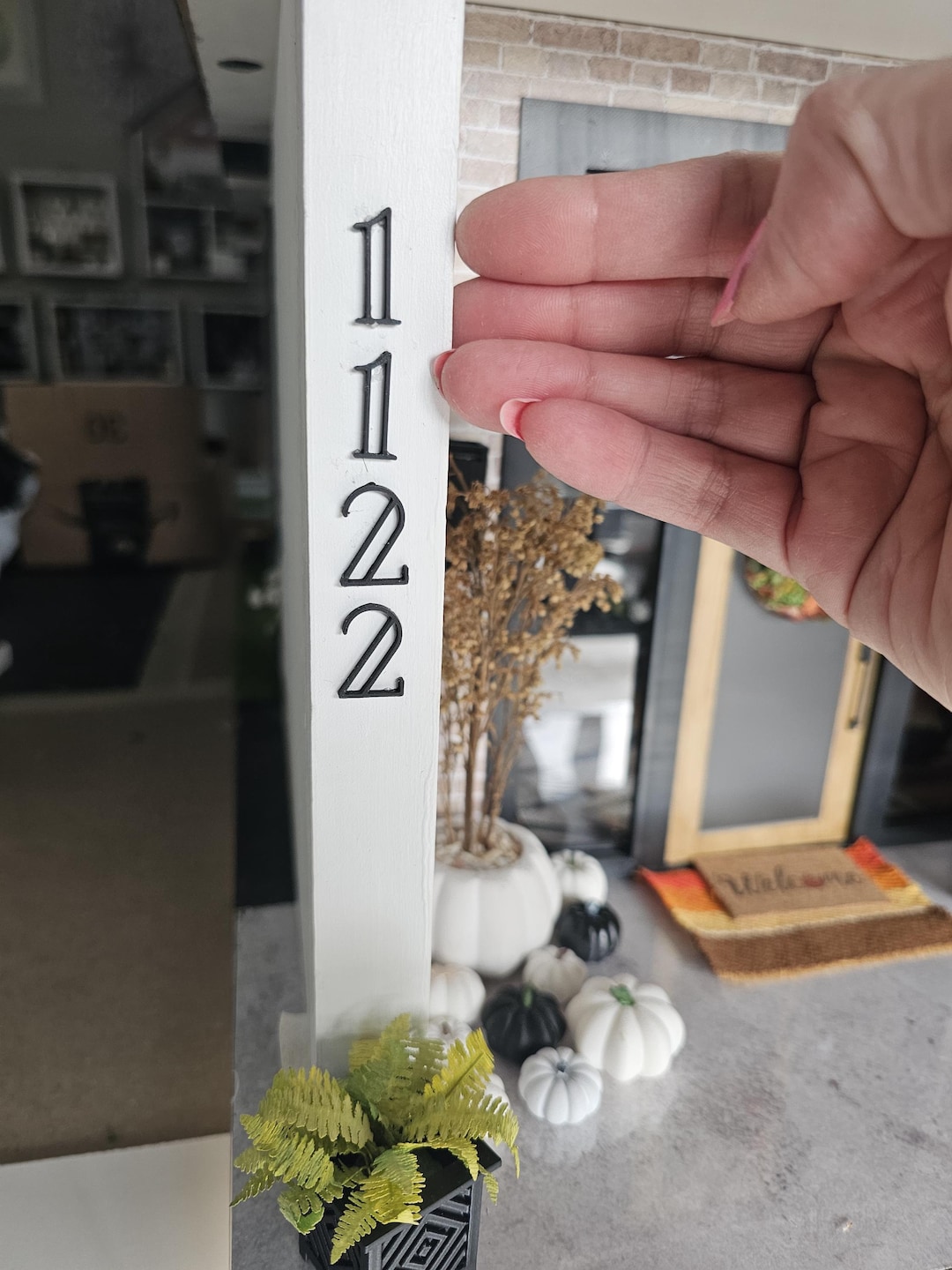 1:12 Modern Dollhouse Miniature Black Metal Look House Numbers - 0-9 - Etsy
