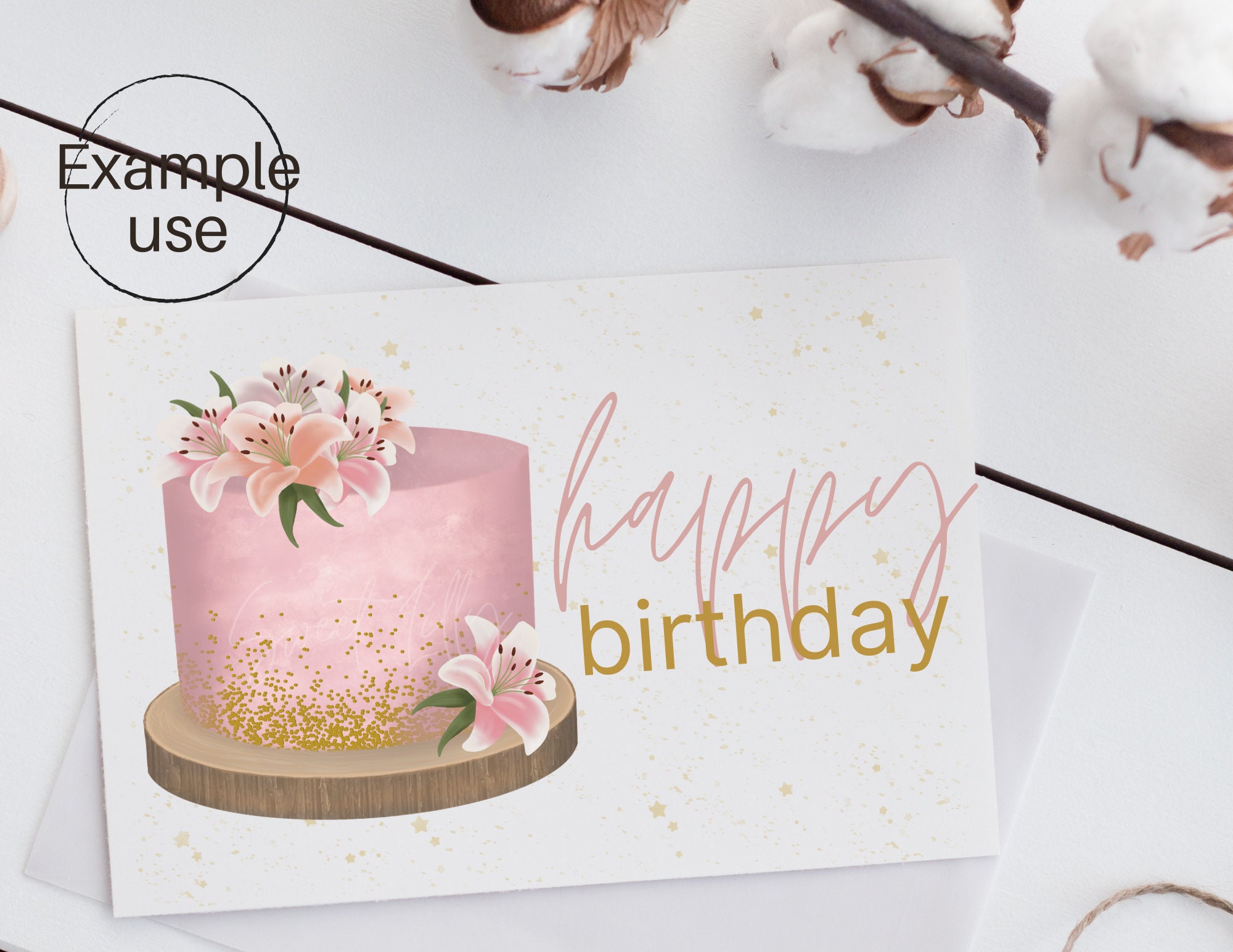 Floral Cakes & Cupcakes Clipart Set Sweets Clipart - Etsy