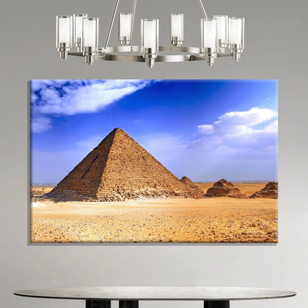 Egypt Pyramids Canvas Print - Etsy
