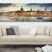 Vintage Helsinki Skyline Painting, Helsinki Canvas Print, Large ...