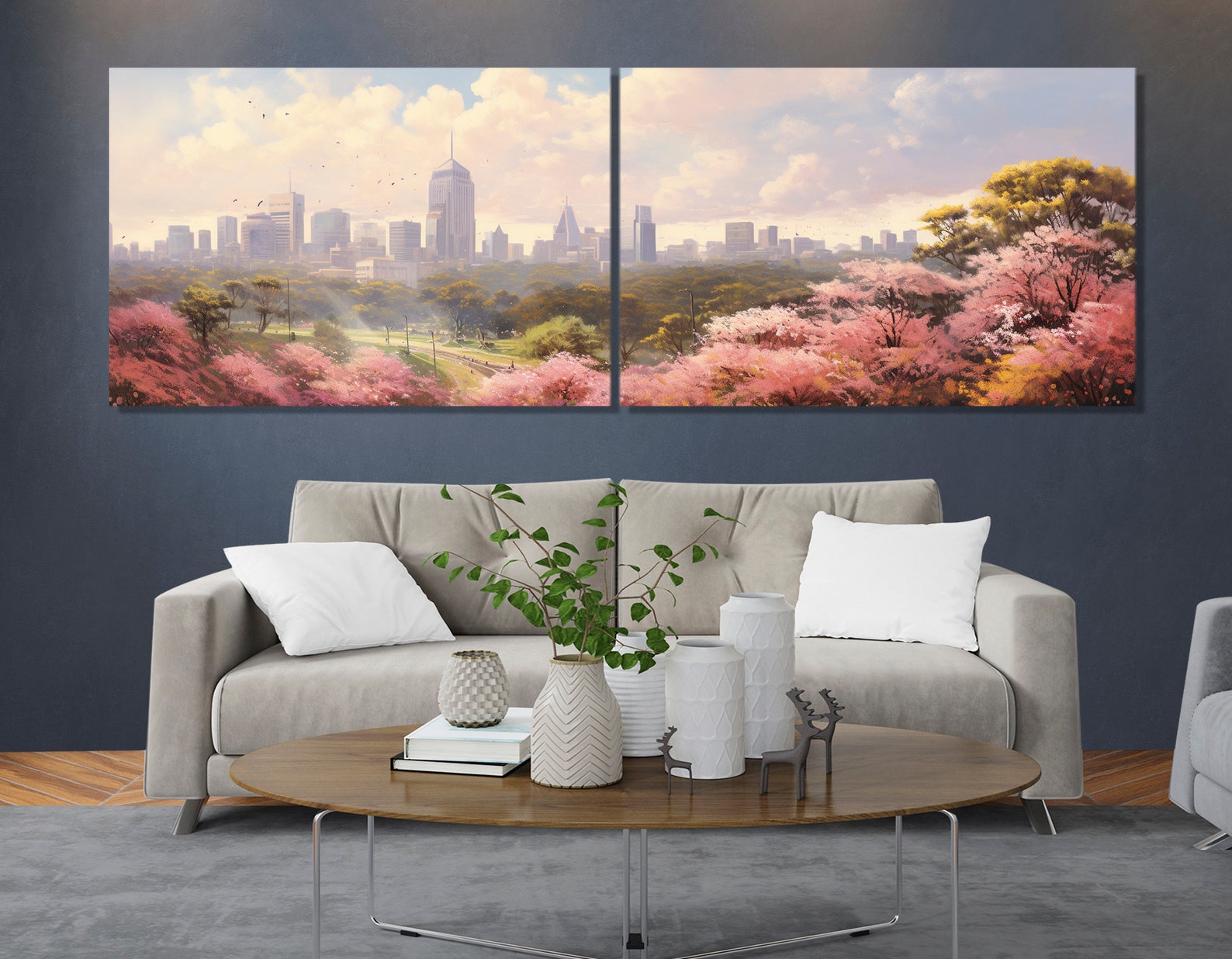 Nairobi Skyline Painting, Large Nairobi Canvas Print, Nairobi Wall Art ...
