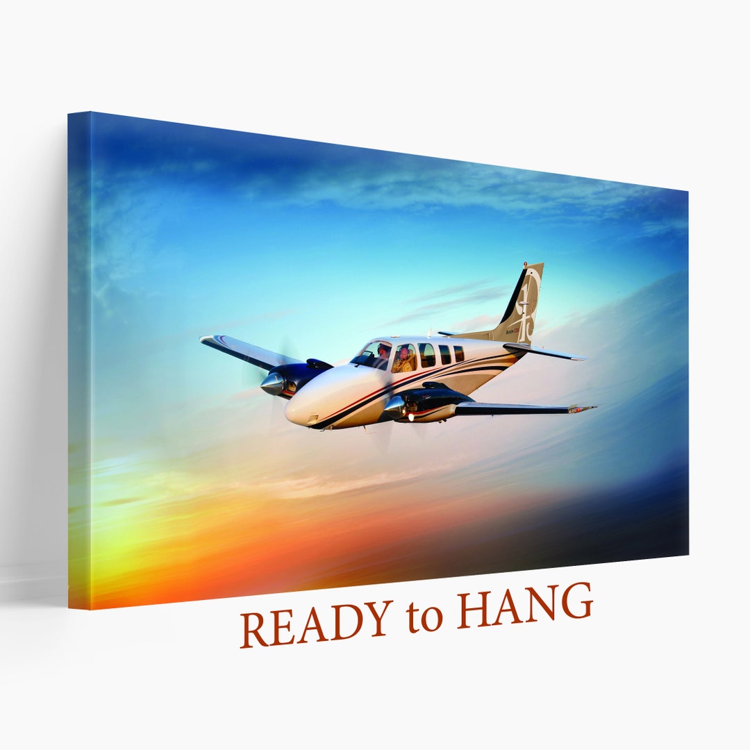 Plane Canvas Art, Aircraft Canvas Print, Pilot Gift, Aviation Wall Art ...