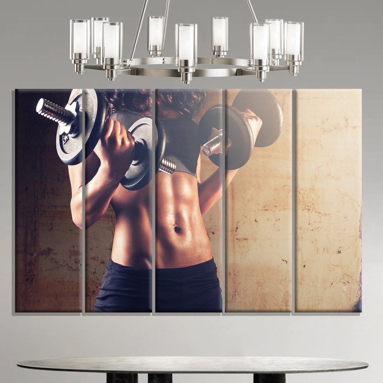 Fitness Wall Art, Fitness Girl Canvas Print, Fitness Motivation Canvas ...