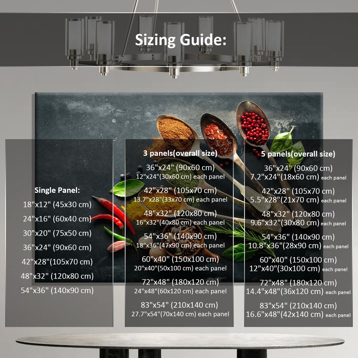 Indian Spices Canvas Print, Indian Food Wall Art, Restaurant Decor ...