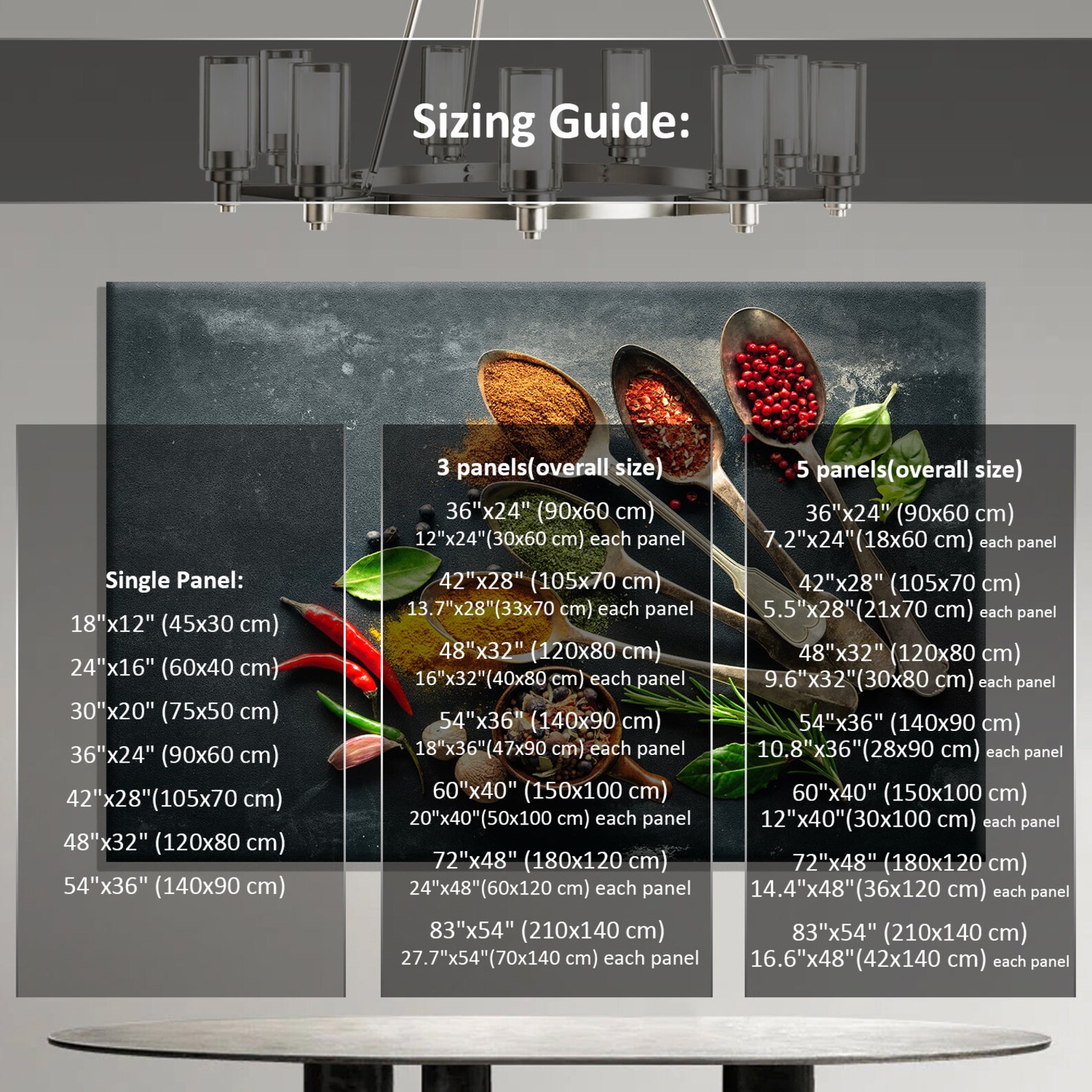 Indian Spices Canvas Print, Indian Food Wall Art, Restaurant Decor ...