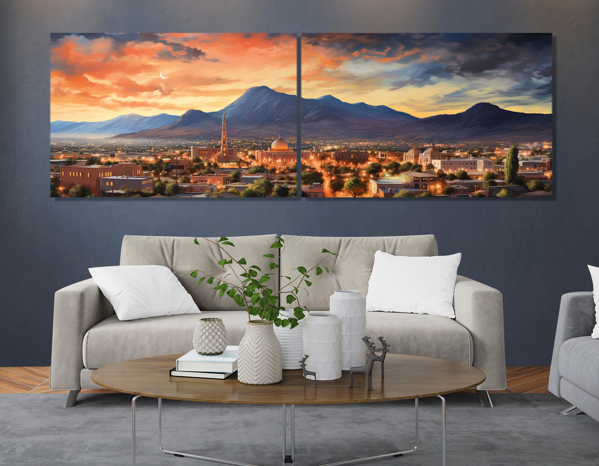 Large El Paso Wall Art, Vintage El Paso Canvas Print, Stunning El Paso ...