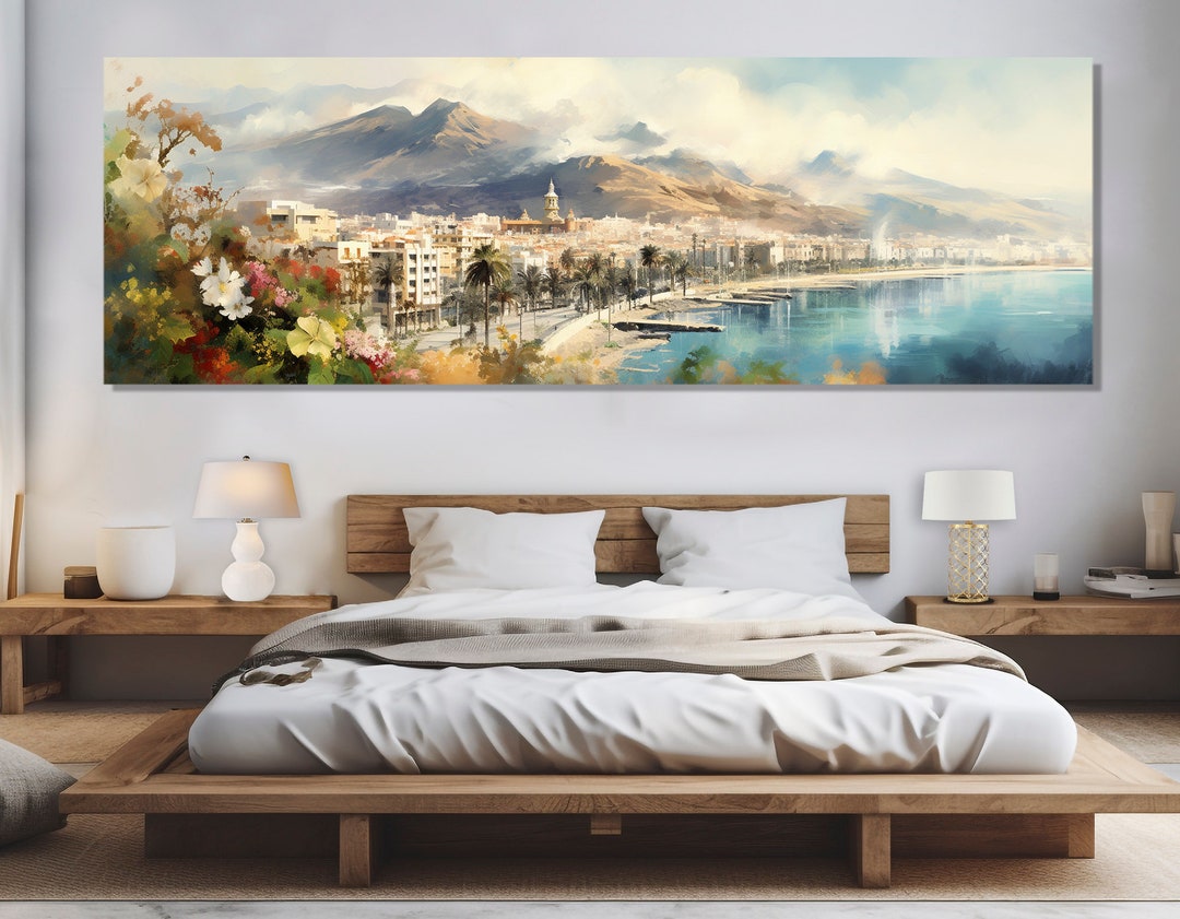 Large Tenerife Canvas Print, Canary Islands Wall Art, Tenerife Skyline ...