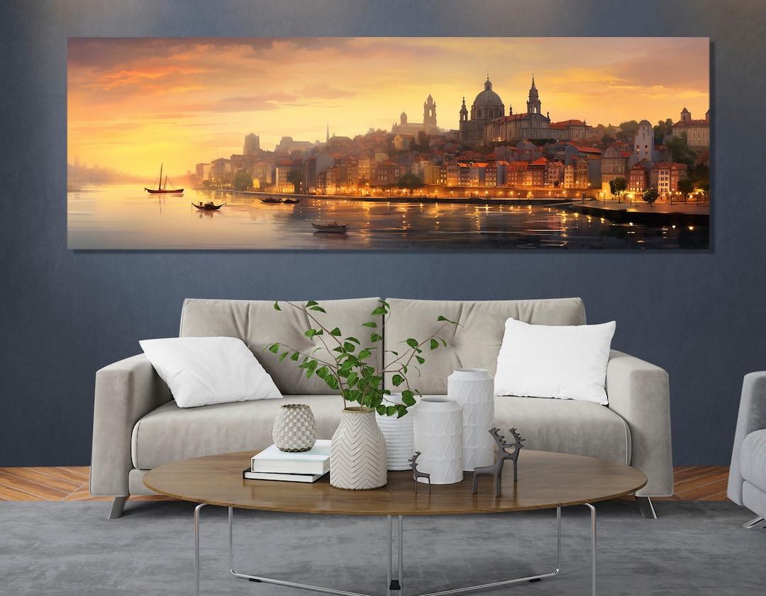 Vintage Porto Painting Canvas Print, Impressive Porto Wall Art, Porto ...