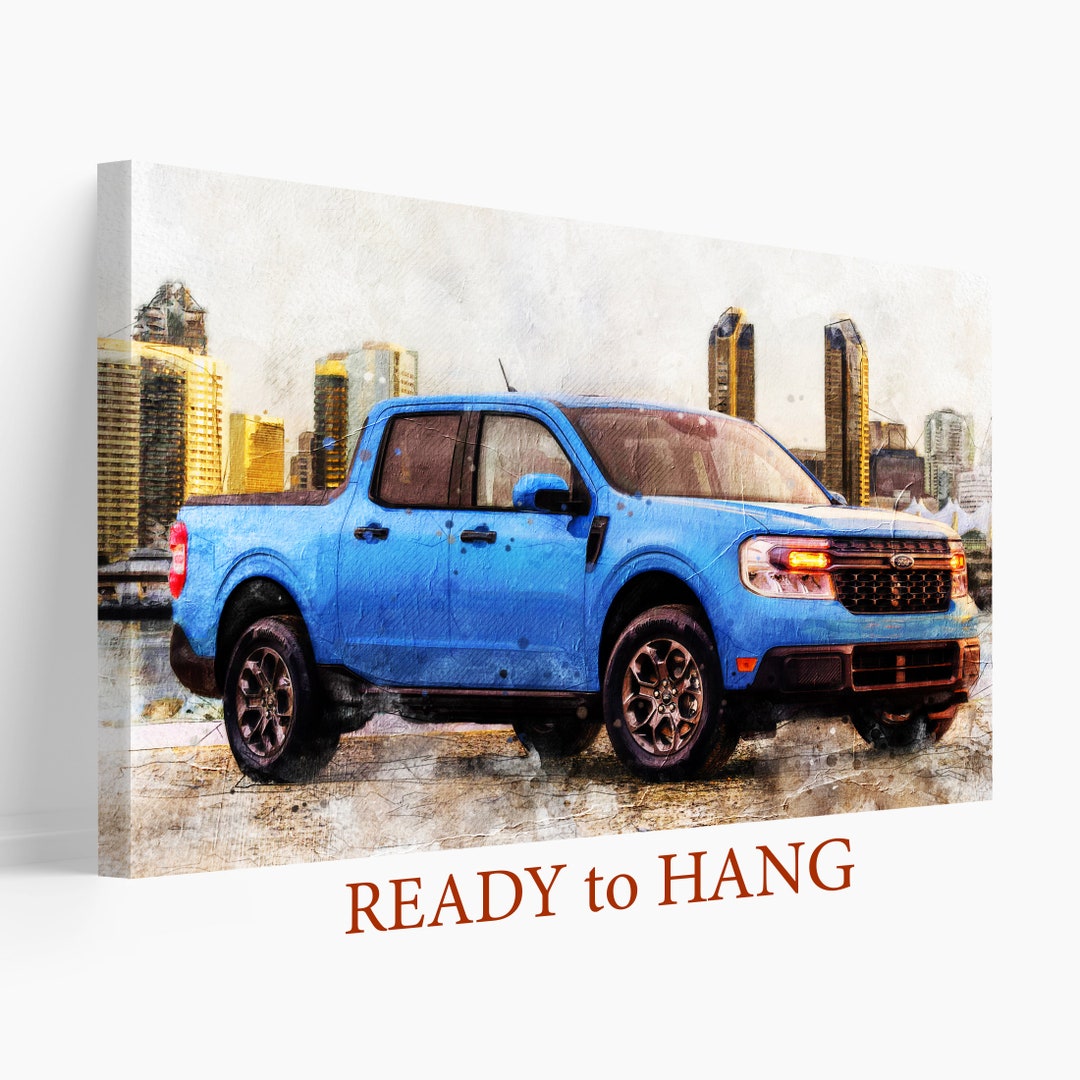 Abstract Ford Maverick Print,truck Canvas Print, off Road Wall Art ...