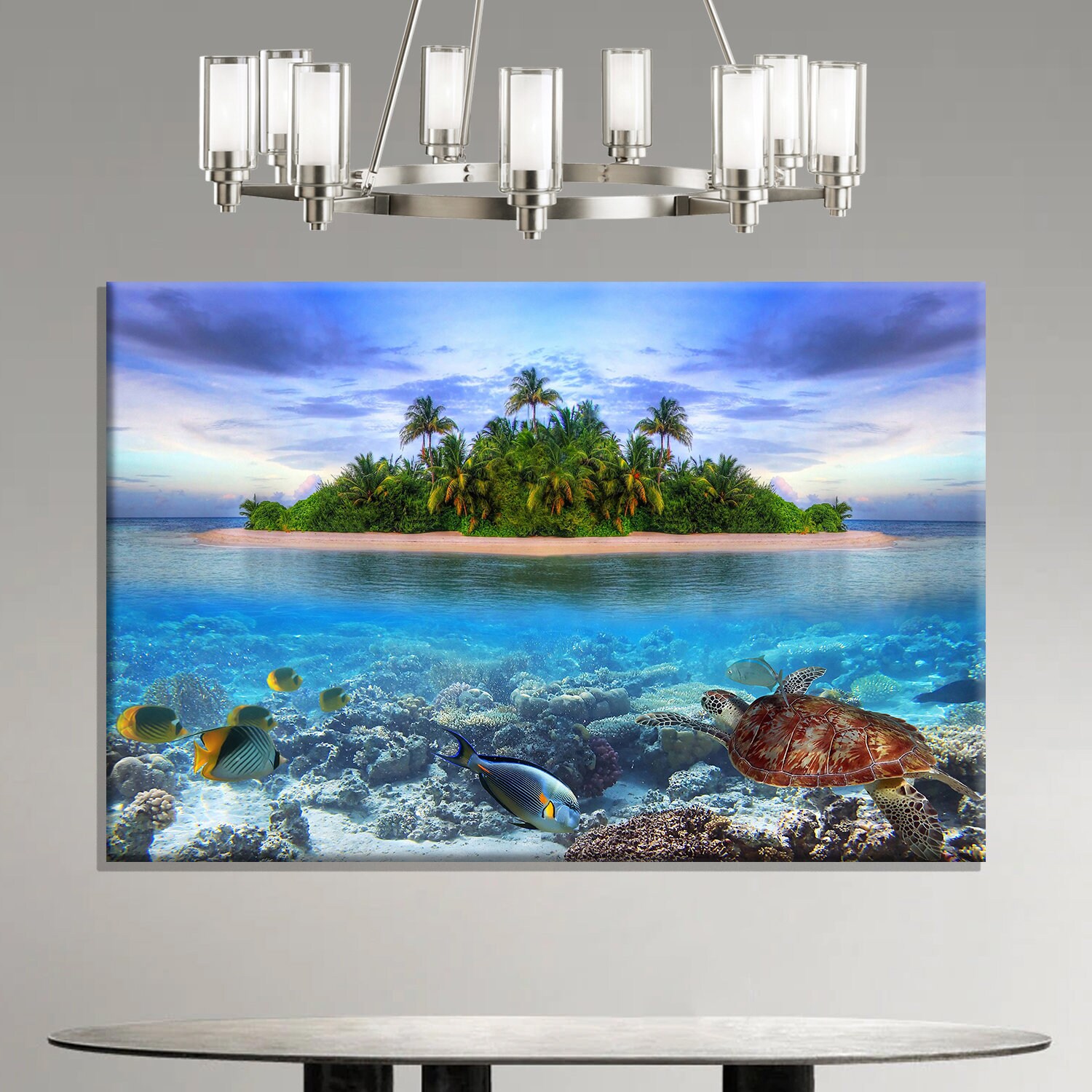 Underwater Canvas Art, Underwater Wall Art, Ocean Life Canvas Print ...