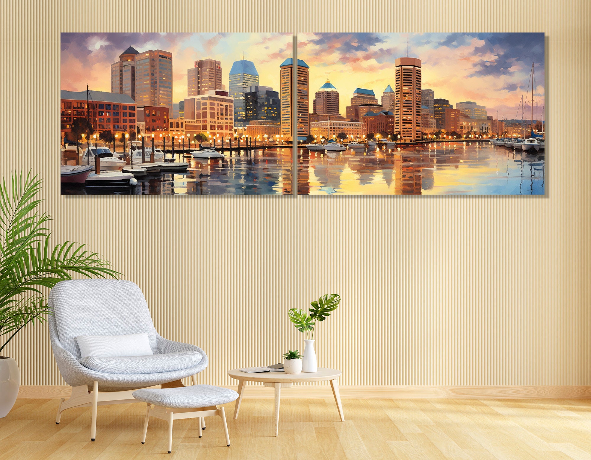 Scenic Baltimore Canvas Print, Large Baltimore Wall Art, Impressive ...