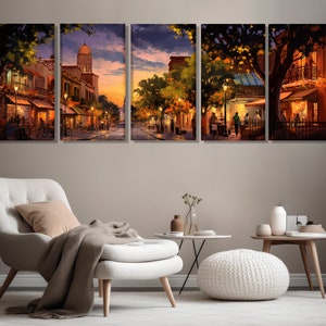 Large Albuquerque Wall Art, Impressive Albuquerque Retro Painting ...