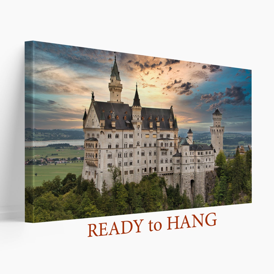 Neuschwanstein Castle Canvas Print, German Wall Decor, European ...