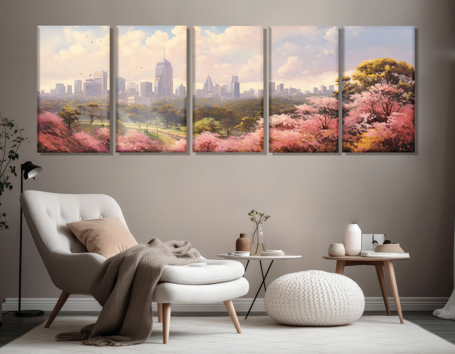 Nairobi Skyline Painting, Large Nairobi Canvas Print, Nairobi Wall Art ...