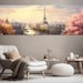 Large Paris Canvas Art, Beautiful Paris Panorama Painting Canvas Print ...