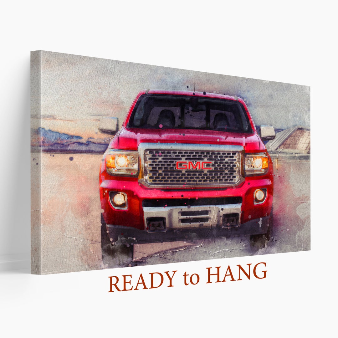 Abstract GMC Canyon Denali Canvas Print, GMC Canyon Denali Painting ...