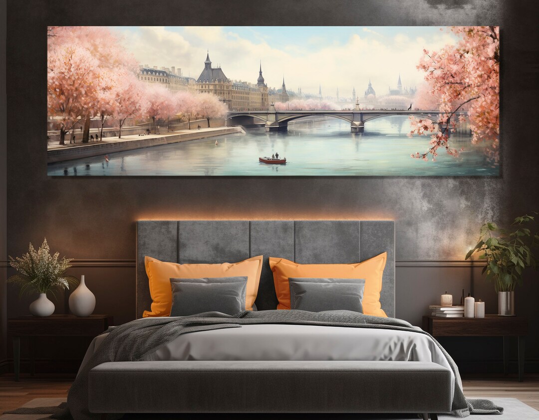 Spring Geneva Painting Canvas Print, Large Geneva Wall Art, Retro ...