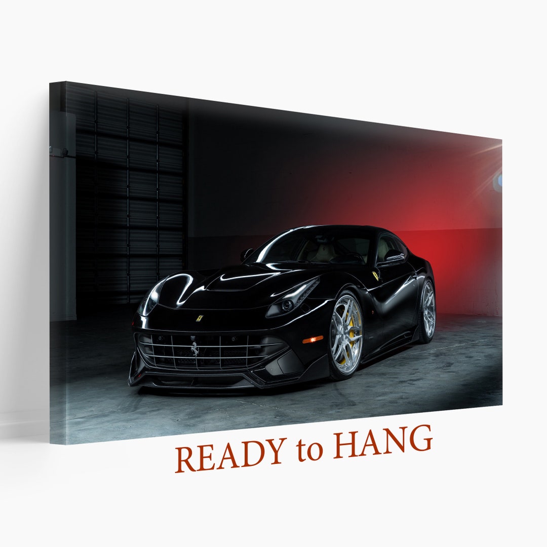 Ferrari F12 Berlinetta Canvas Print, Luxury Cars Wall Art, Ferrari Wall ...