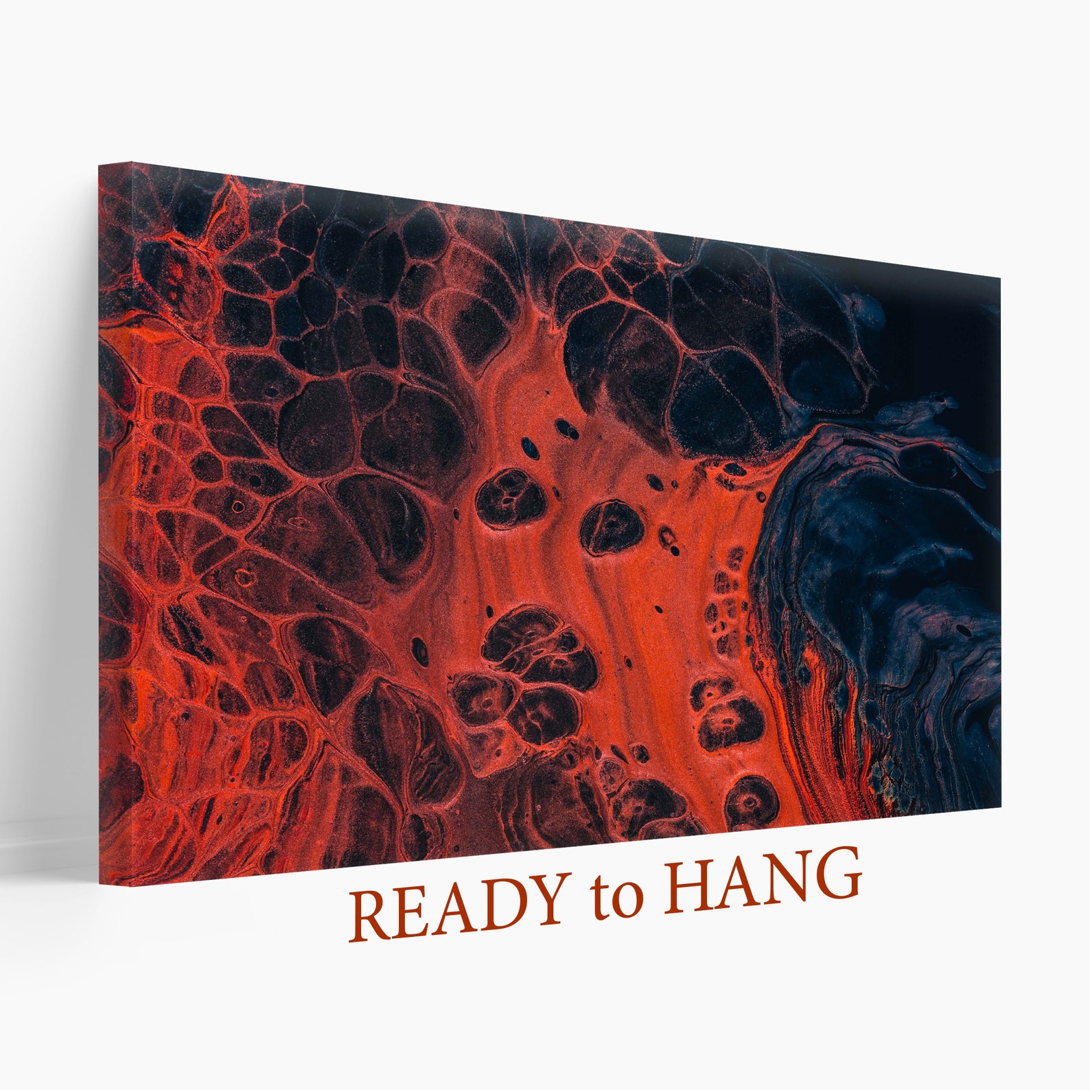 Red and Black Abstract Canvas Print Red Abstract Print - Etsy