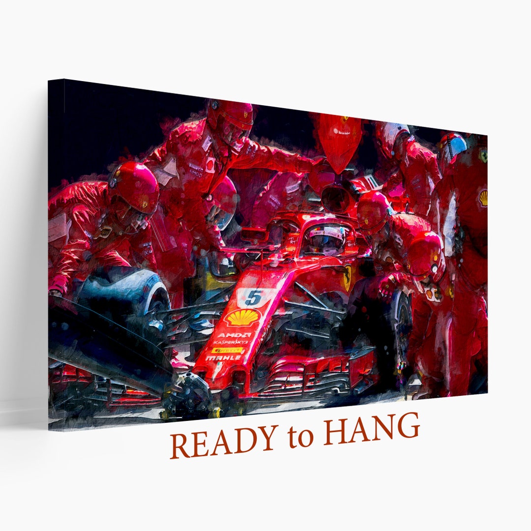 Abstract Formula 1 Race Wall Art, Canvas Wall Art, Wall Decor, Formula ...