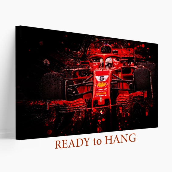 Abstract Formula 1 Race Canvas Abstract Ferrari Canvas | Etsy