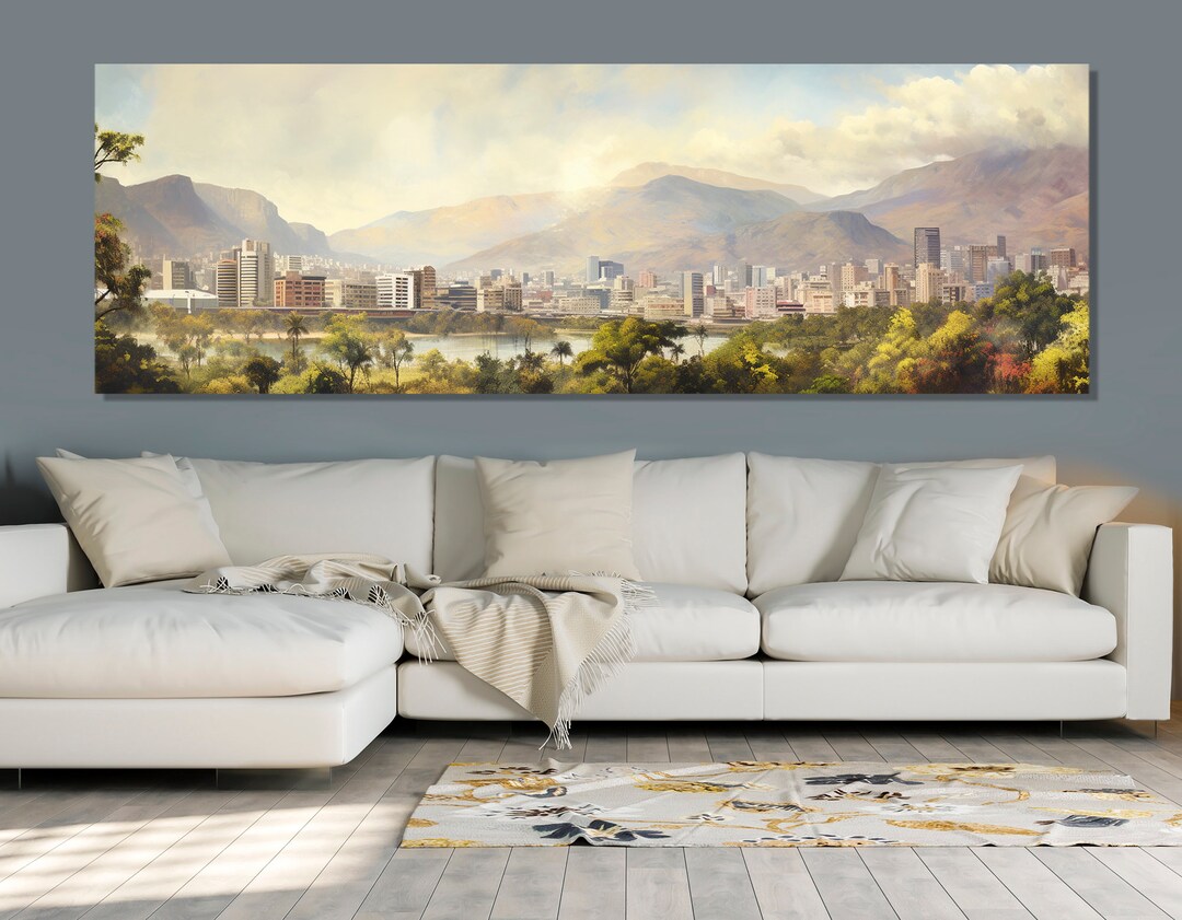 Scenic Caracas Skyline, Caracas Canvas Print, Large Caracas Painting ...