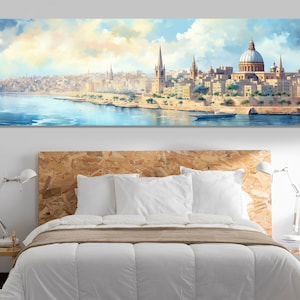 Impressive Valletta Canvas Print, Large Malta Wall Art, Stunning ...