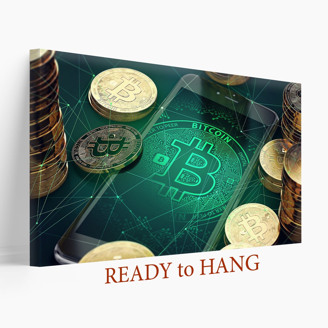 Bitcoin Canvas Print, Bitcoin Wall Art, Bitcoin Print - Etsy