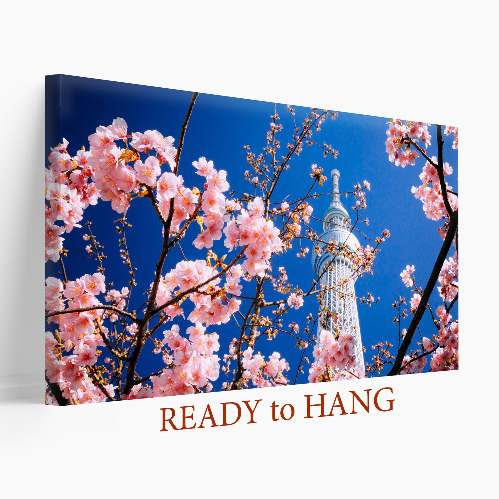 Tokyo Canvas, Sakura Wall Decor, Cherry Blossom Canvas Art, Japanese ...