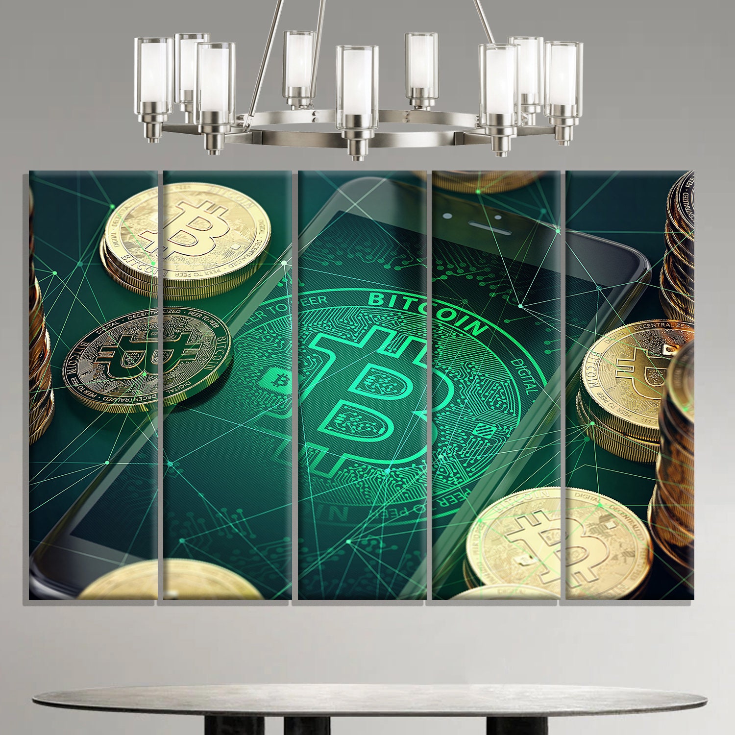 Bitcoin Canvas Print Bitcoin Wall Art Bitcoin Print - Etsy