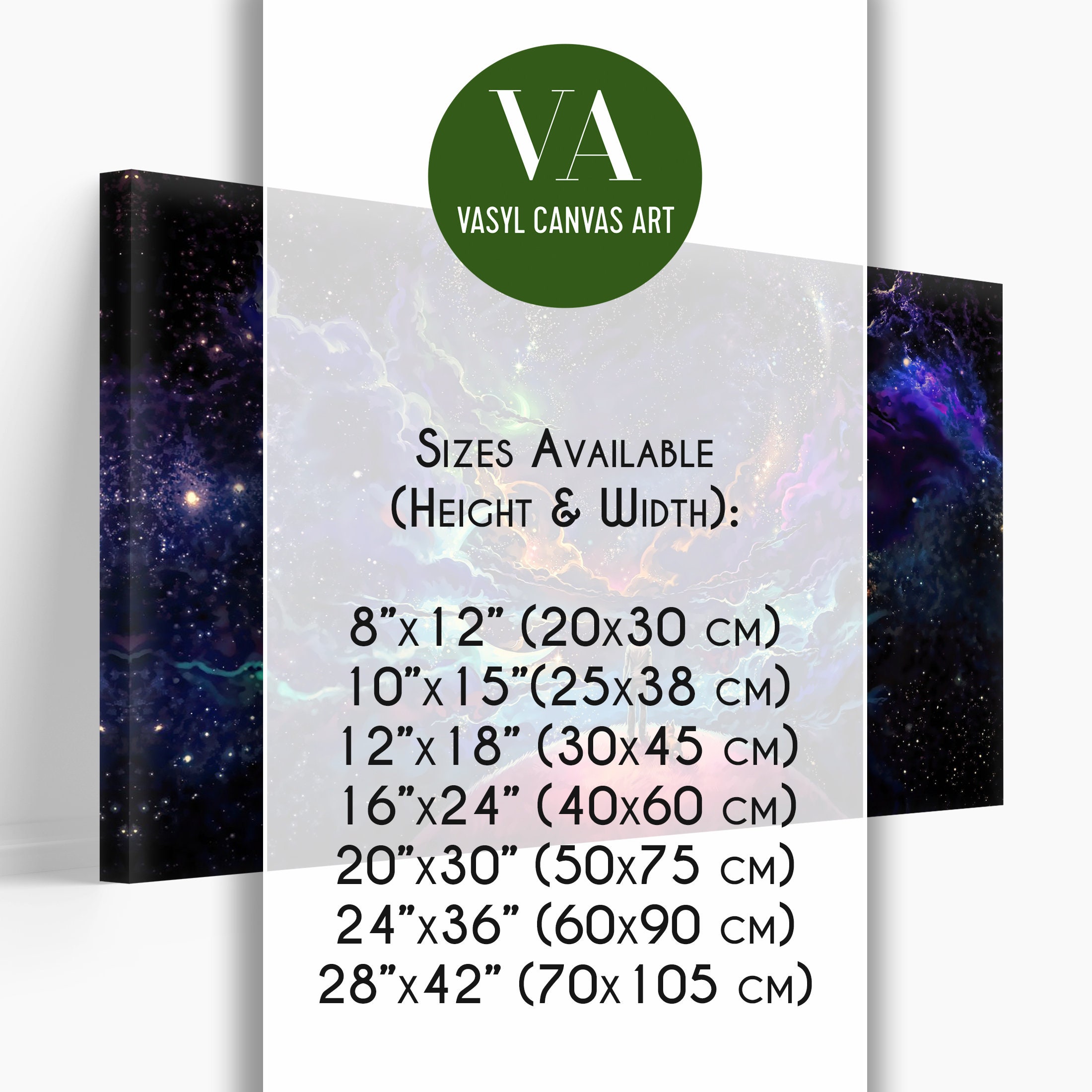 Colorful Trees Canvas Print, Trees Canvas Art, Colorful Forest Photo ...