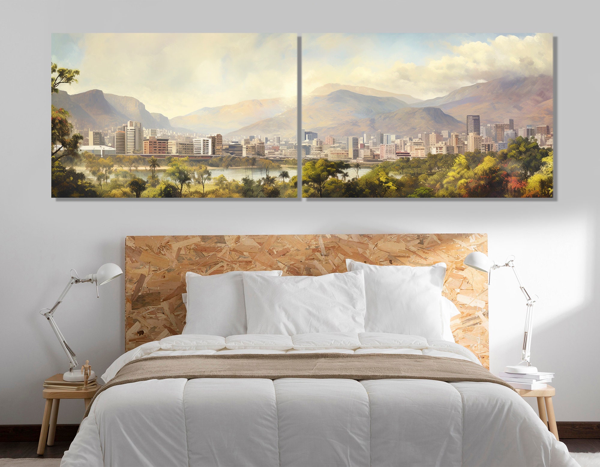 Scenic Caracas Skyline, Caracas Canvas Print, Large Caracas Painting ...