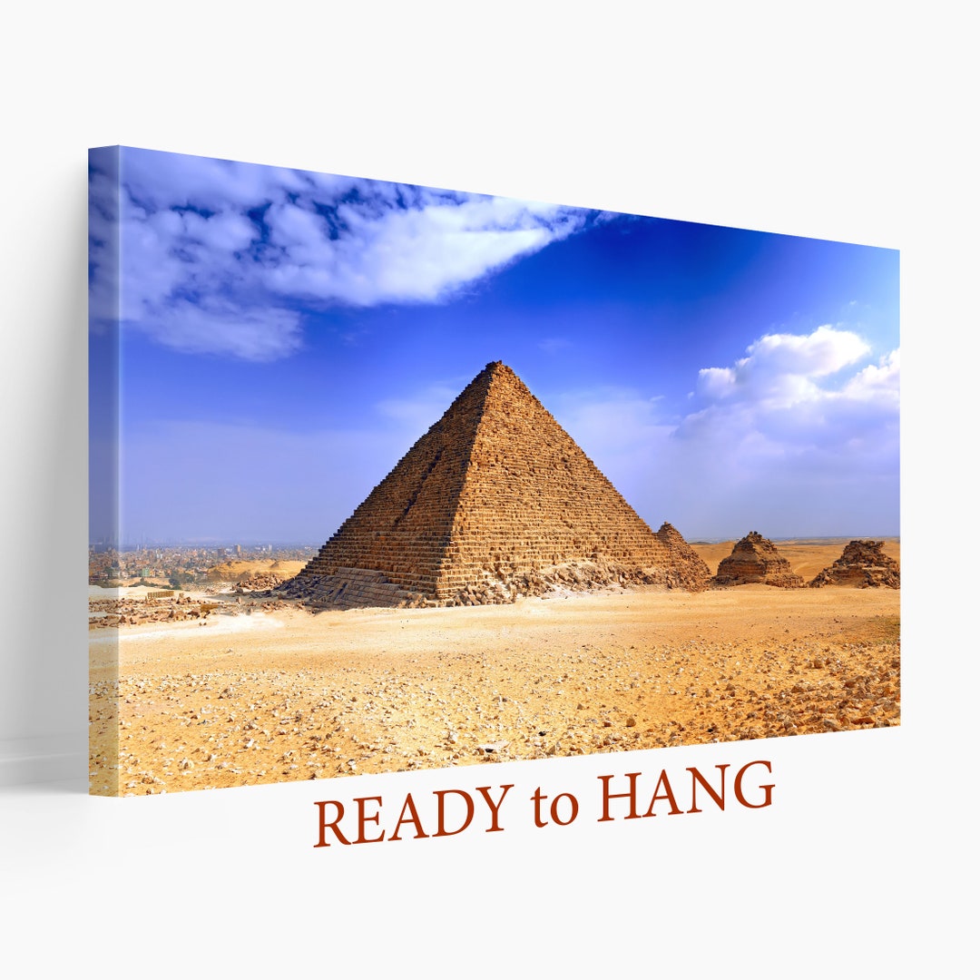 Sunset Egypty Pyramid, Pyramid Wall Art, Pyramid Wall Decor, Egypt Wall ...