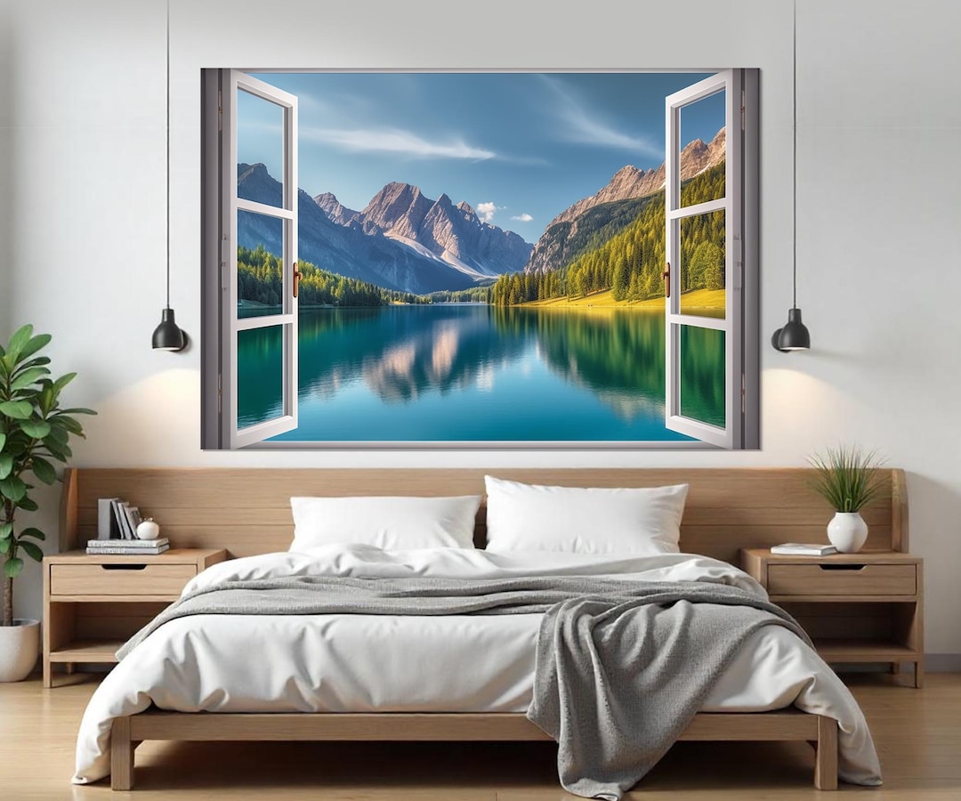 Window Opening to the Dolomites in Italy Canvas Print, Italian ...
