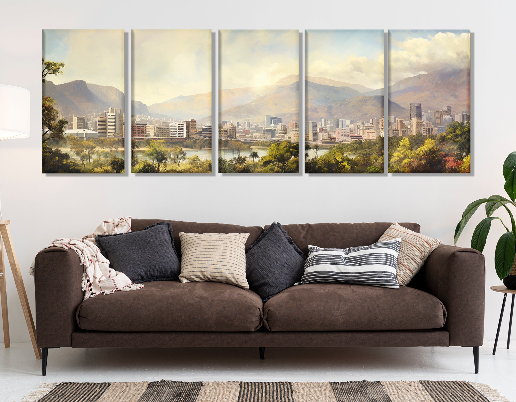 Scenic Caracas Skyline, Caracas Canvas Print, Large Caracas Painting ...