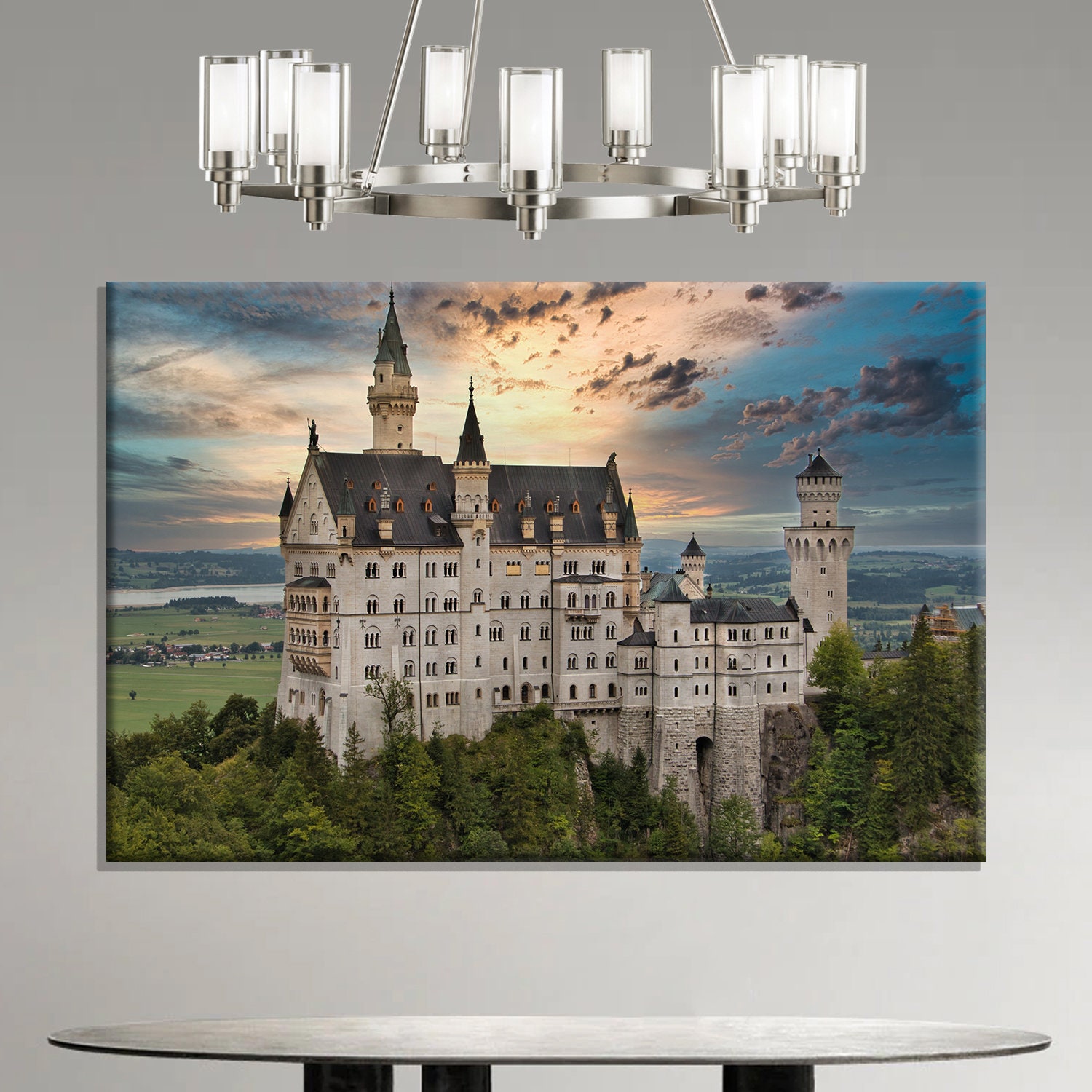 Neuschwanstein Castle Canvas Print, German Wall Decor, European ...