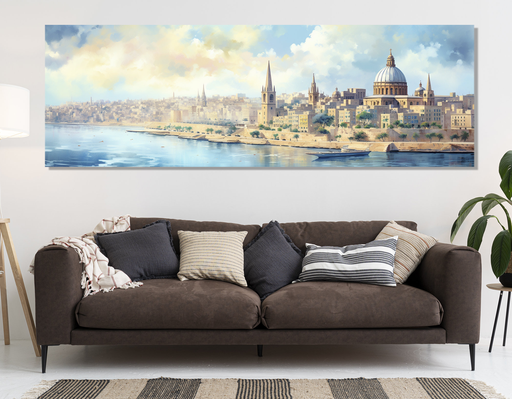 Impressive Valletta Canvas Print, Large Malta Wall Art, Stunning ...