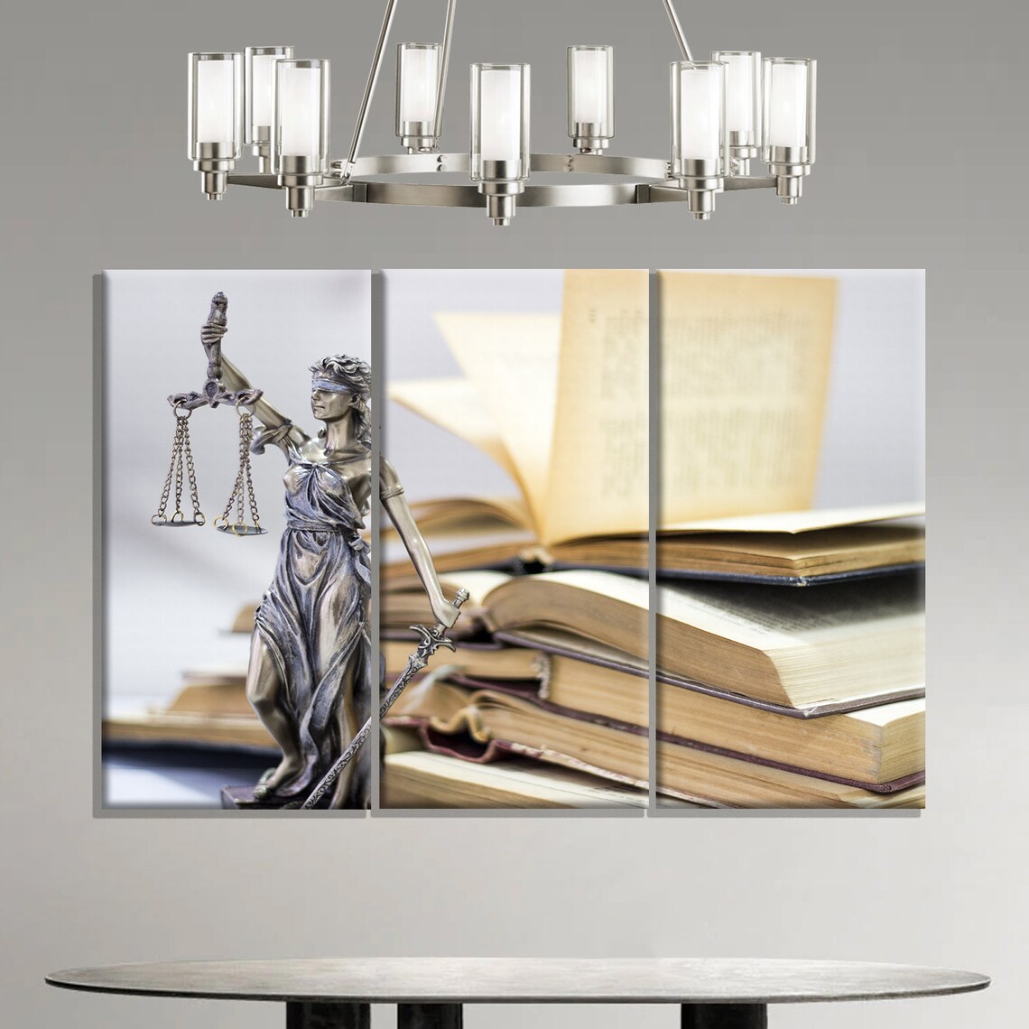 Lady Justice Canvas Gift for Lawyer Office Decor Judge Wall - Etsy